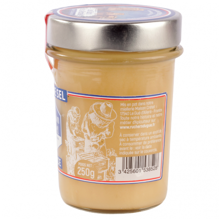 Maison Crétet | Fondant miel à la fleur de sel 250g | miel blanc et crémeux